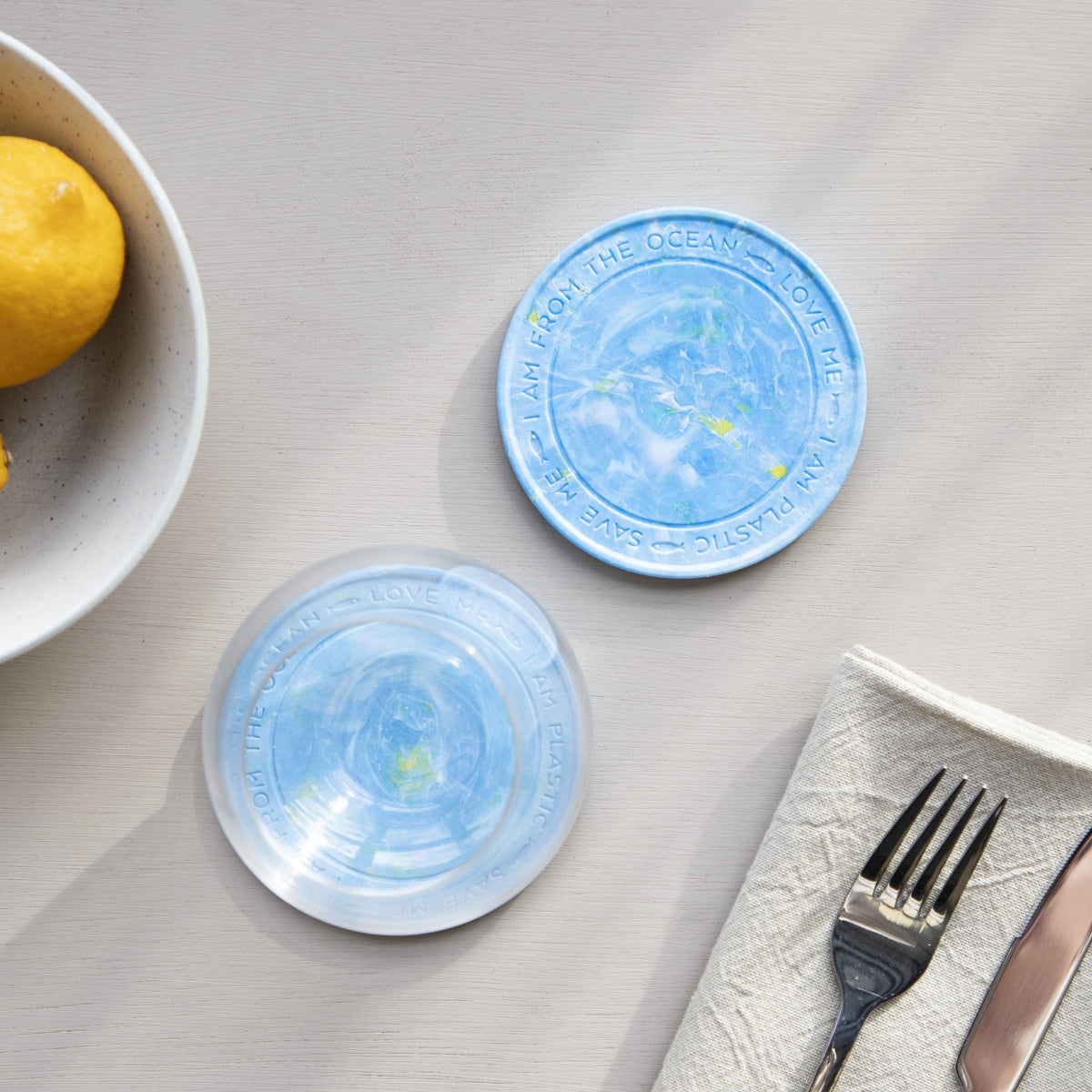 Ocean Plastic Coaster - set of 2 – Blossom & Roar